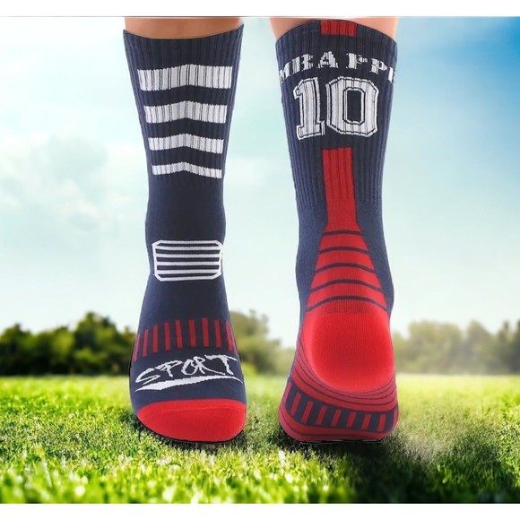 MXM | Accessories | Premium Mbappe Black Soccer Socks Mbappe For All ...